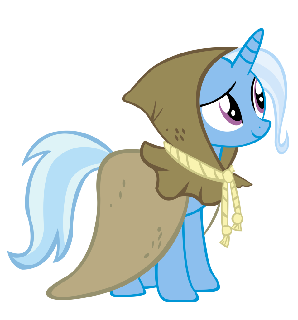 #285516 - safe, artist:sofunnyguy, trixie, clothes, robe - Derpibooru