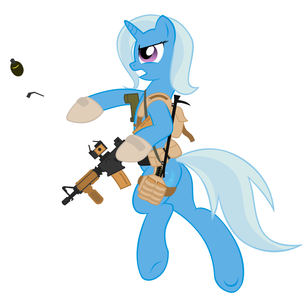 #285623 - safe, artist:shadawg, trixie, pony, unicorn, g4, aimpoint, ar ...