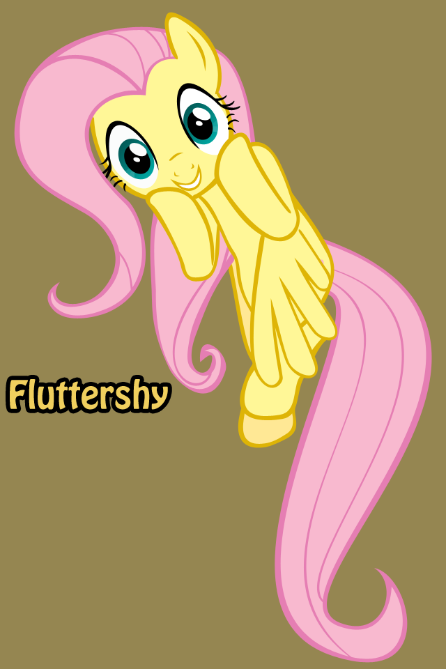 #293542 - safe, fluttershy, cute, iphone wallpaper, text - Derpibooru