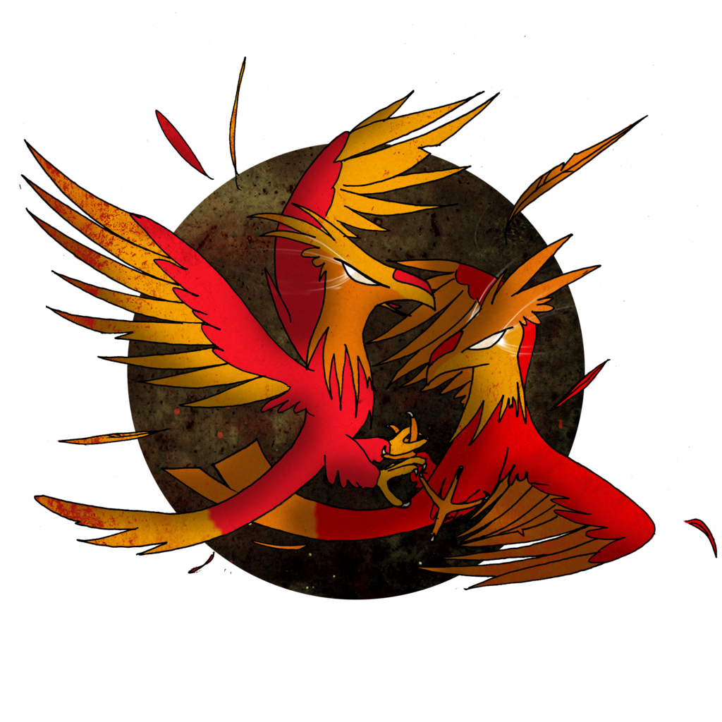 #294585 - safe, artist:silverwolvesforever, philomena, phoenix, fight ...