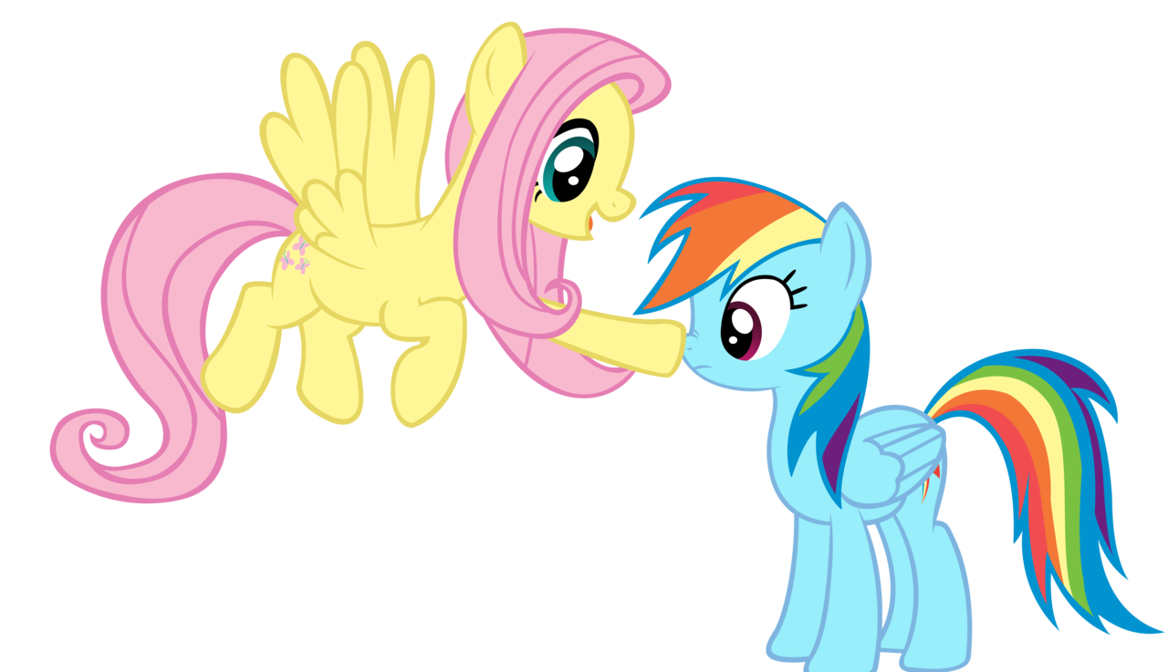 #298109 - safe, artist:sofunnyguy, fluttershy, rainbow dash, boop ...