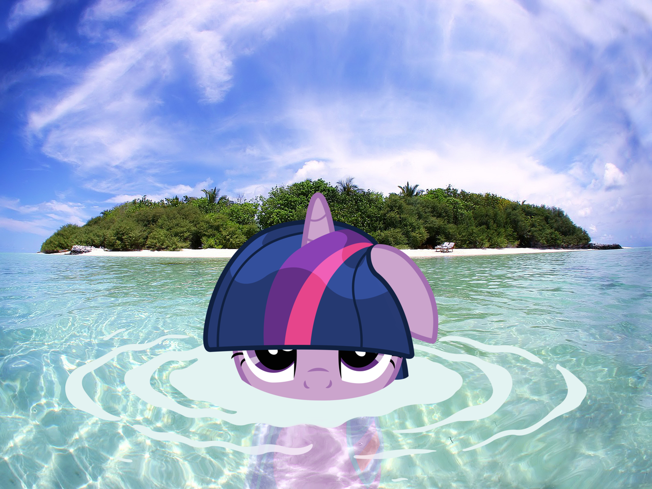 #299347 - safe, twilight sparkle, g4, ocean, ponies in real life ...
