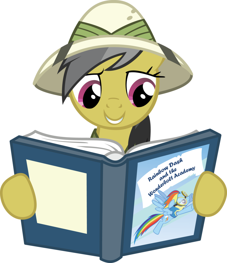 #299874 - safe, artist:lykas13, daring do, rainbow dash, g4, book ...
