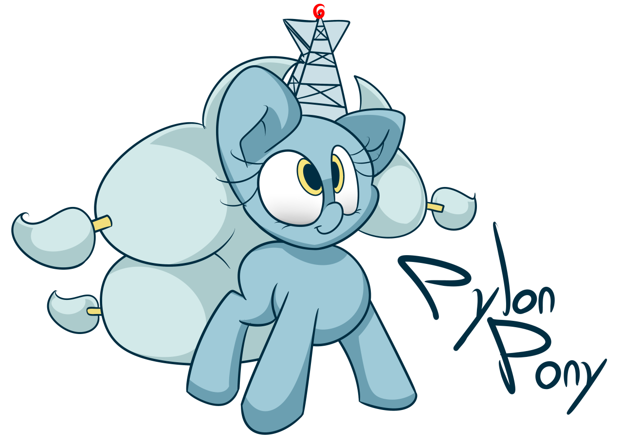 #301730 - safe, artist:extradan, oc, oc only, pony, cute, pylon pony ...