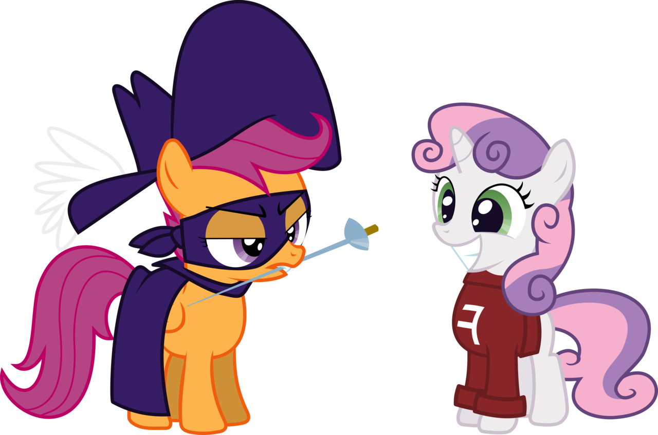 #303687 - safe, artist:masem, scootaloo, sweetie belle, absurd ...