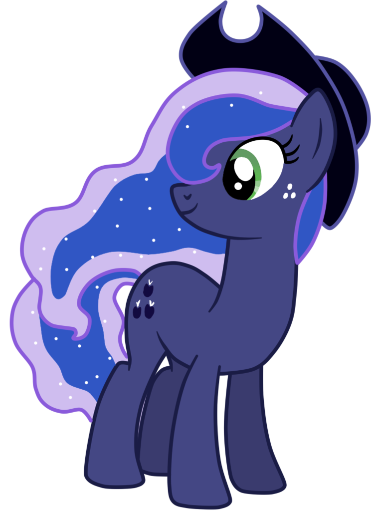 #307341 - safe, artist:andreamelody, applejack, princess luna, oc, oc ...