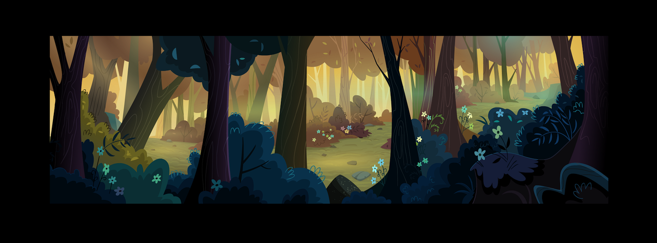 #308926 - safe, artist:phil caesar, official, background, environment art, fim crew, forest ...