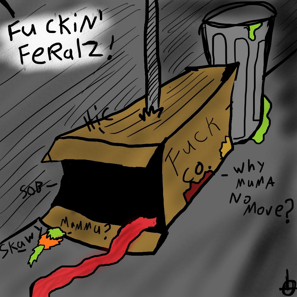 #286850 - grimdark, grotesque, fluffy pony, blood, fluffy pony death ...