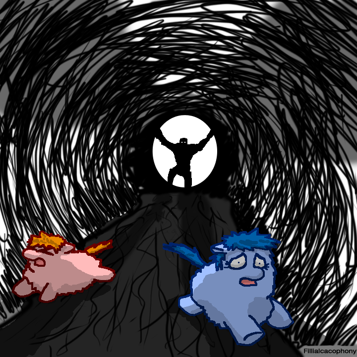 #289553 - semi-grimdark, artist:fillialcacophony, fluffy pony, feral ...