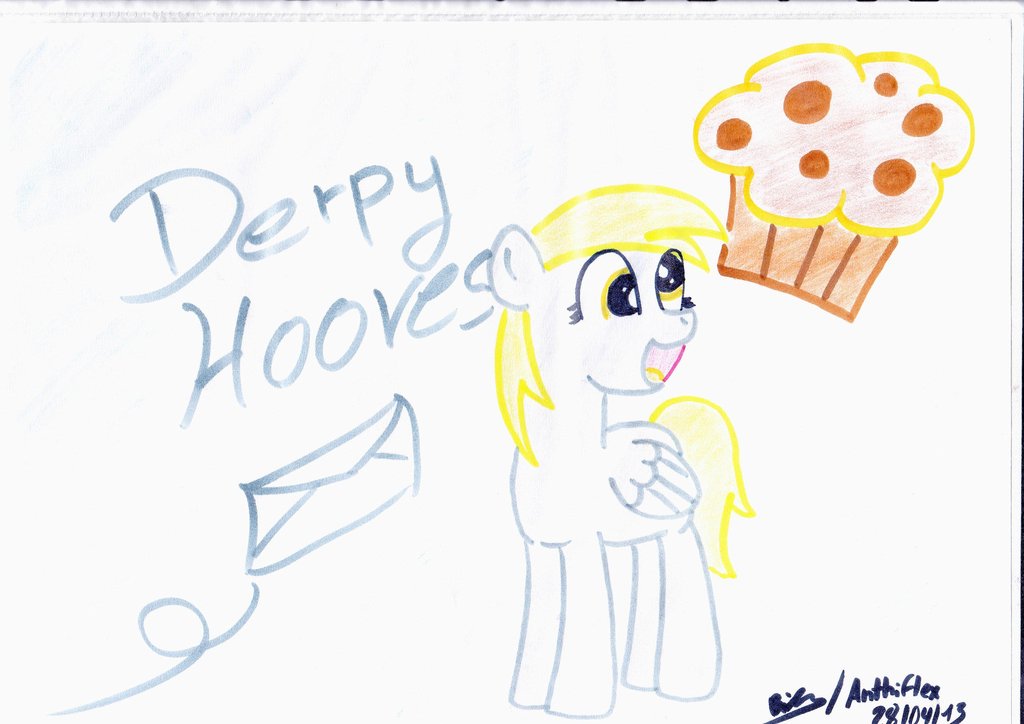 #313211 - safe, artist:anthiflex, derpy hooves, pegasus, pony, g4 ...