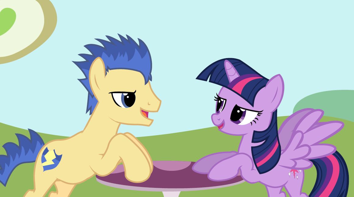 #323669 - safe, artist:violetclm, flash sentry, twilight sparkle ...