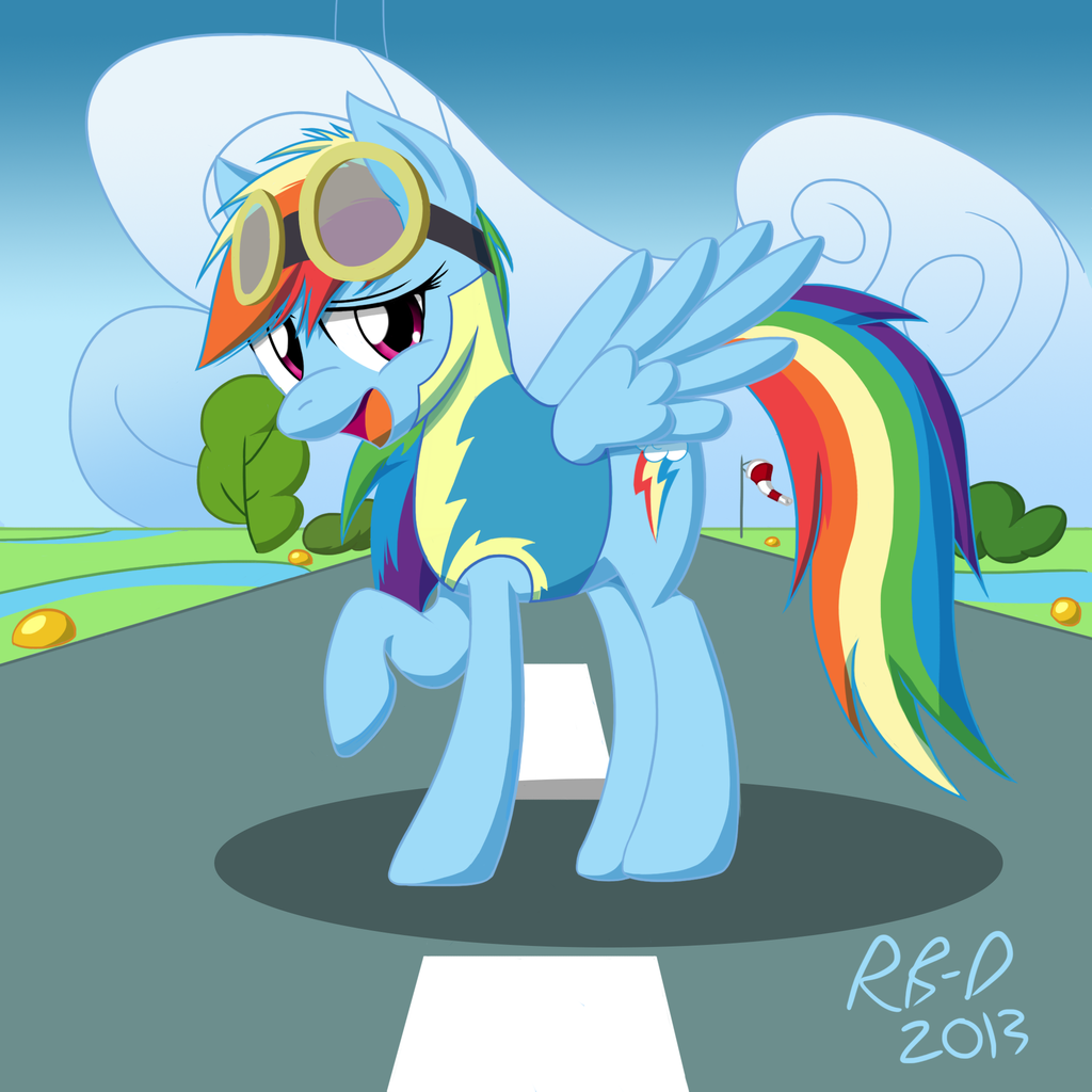 #327474 - safe, artist:rb-d, rainbow dash, g4, female, goggles, solo ...
