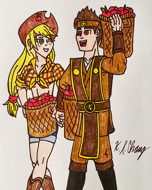 #331196 - safe, artist:stealthninja5, applejack, human, g4, bionicle ...