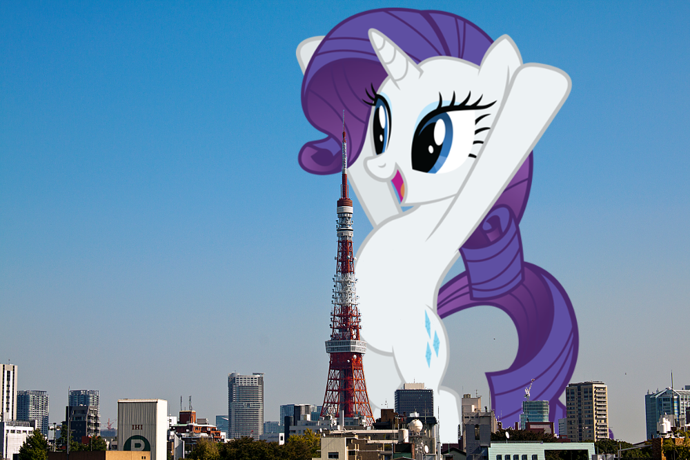 #331284 - safe, rarity, pony, g4, city, female, giant pony, giantess ...