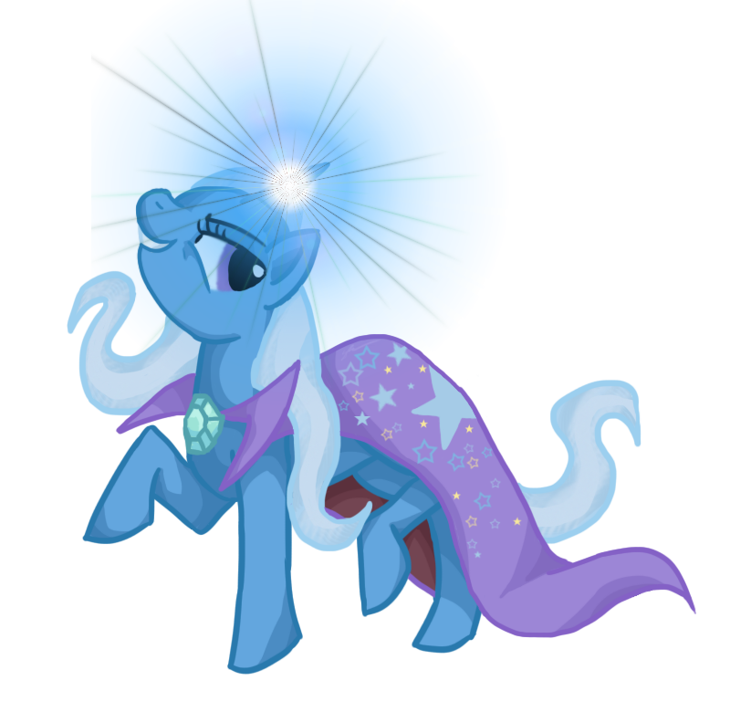 #331503 - safe, artist:gingaakam, trixie, pony, unicorn, g4, female, magic, mare, solo - Derpibooru