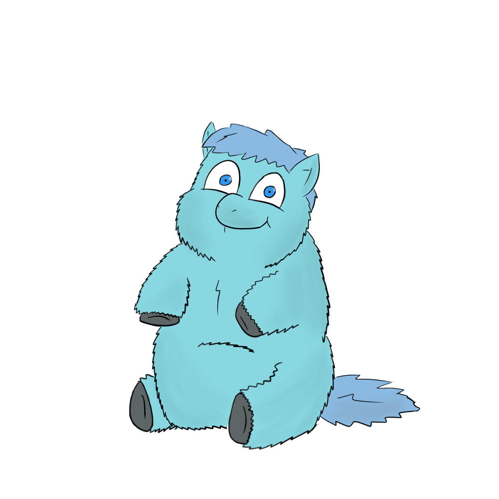 #335077 - safe, fluffy pony, fluffy pony original art, solo - Derpibooru