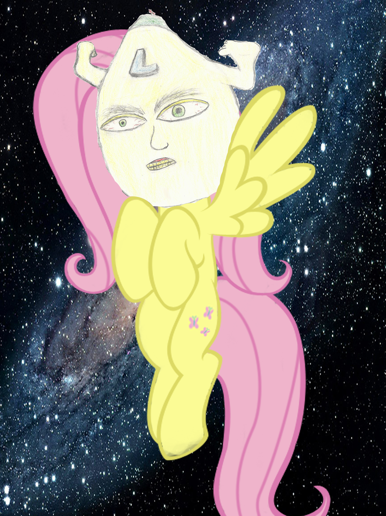 #315978 - safe, artist:turtl3, fluttershy, hat, lemon, space - Derpibooru