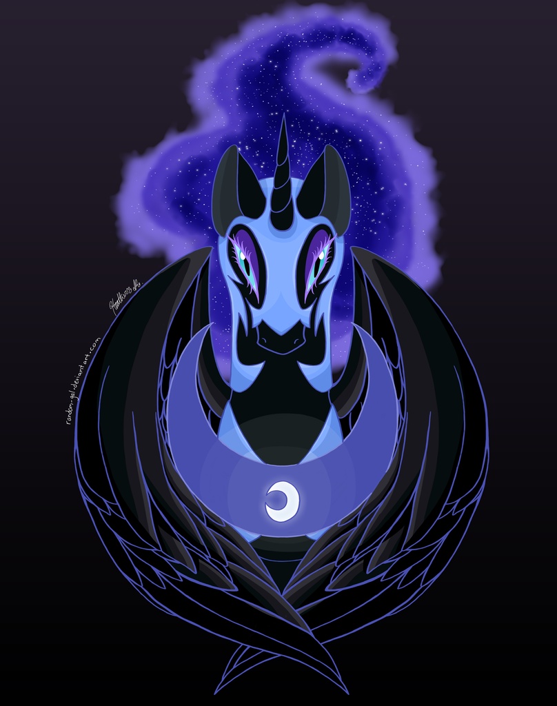 #316800 - safe, artist:random-gal, nightmare moon, g4, absurd ...