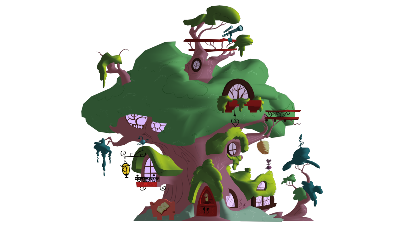 #319190 - safe, g4, 3d, golden oaks library, ponyville - Derpibooru