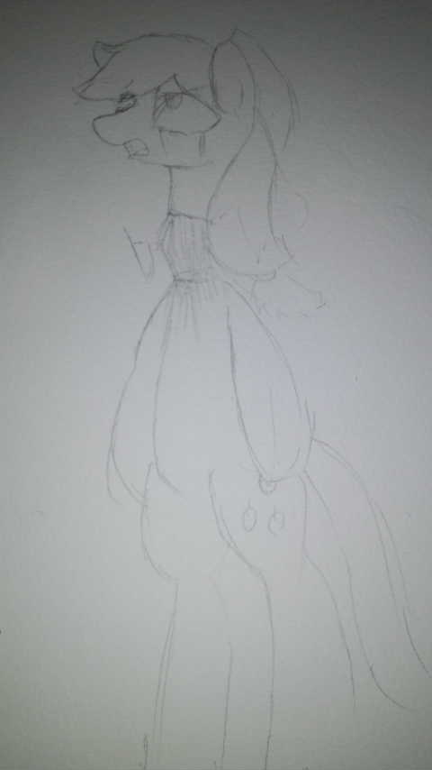 #320398 - grimdark, grotesque, artist:despair-dog, applejack, g4, blood ...