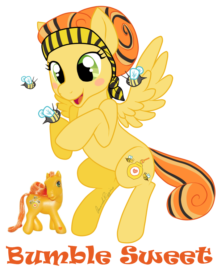 #348348 - safe, artist:touchofsnow, bumblesweet (g3), bee, g3, g4 ...