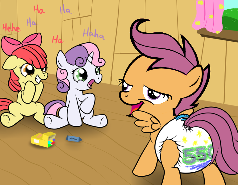Scootaloo In Diapers
