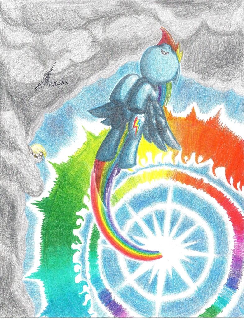 #358699 - safe, artist:nightshadow154, derpy hooves, rainbow dash ...