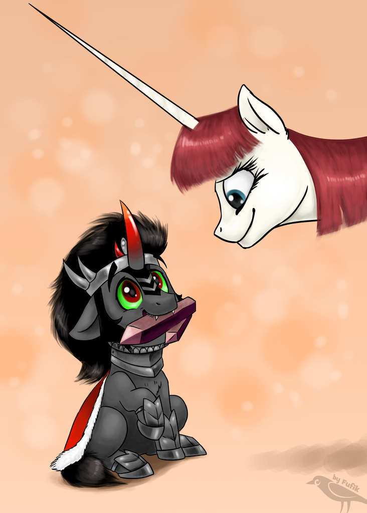 #360689 - safe, artist:pechenyuha, king sombra, oc, oc:fausticorn, alicorn, pony, unicorn, g4 ...