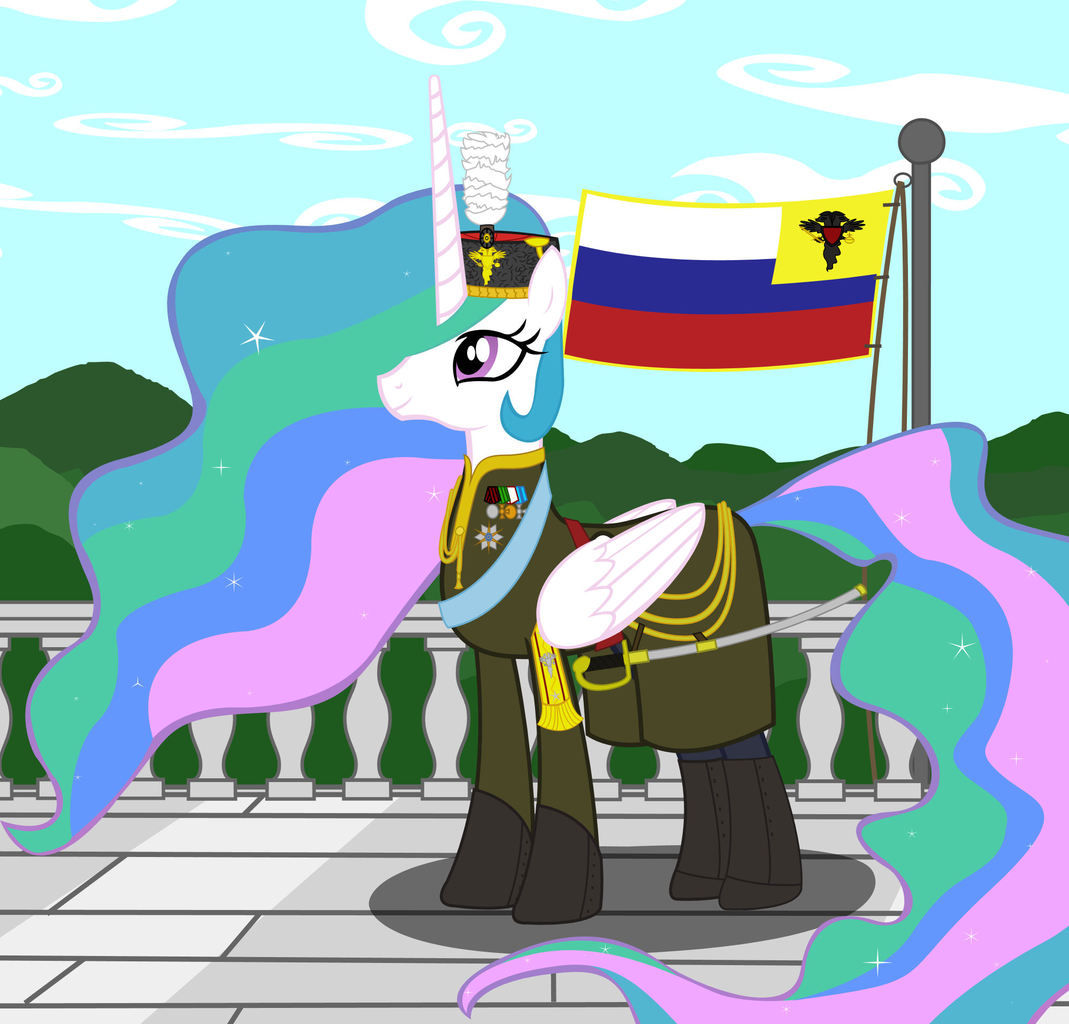 #361018 - safe, artist:gennadykalugina, princess celestia, clothes ...