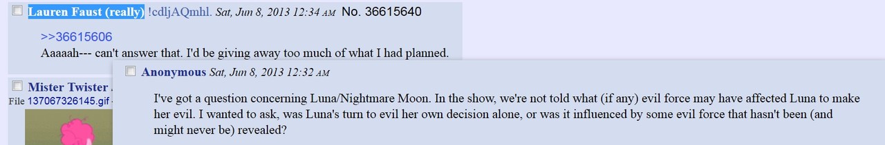 #343255 - safe, nightmare moon, princess luna, faust on ponychan ...