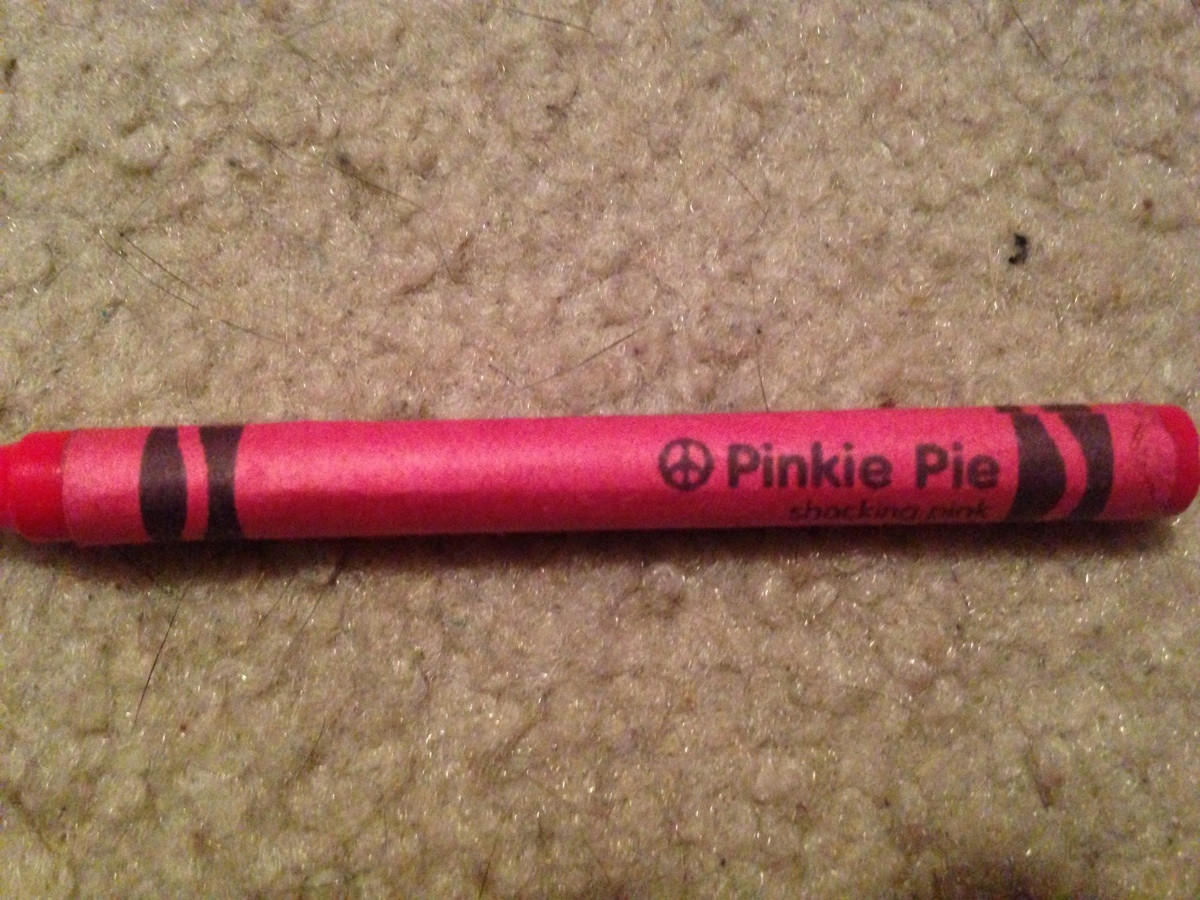 #344132 - safe, pinkie pie, g4, crayon, irl, photo - Derpibooru