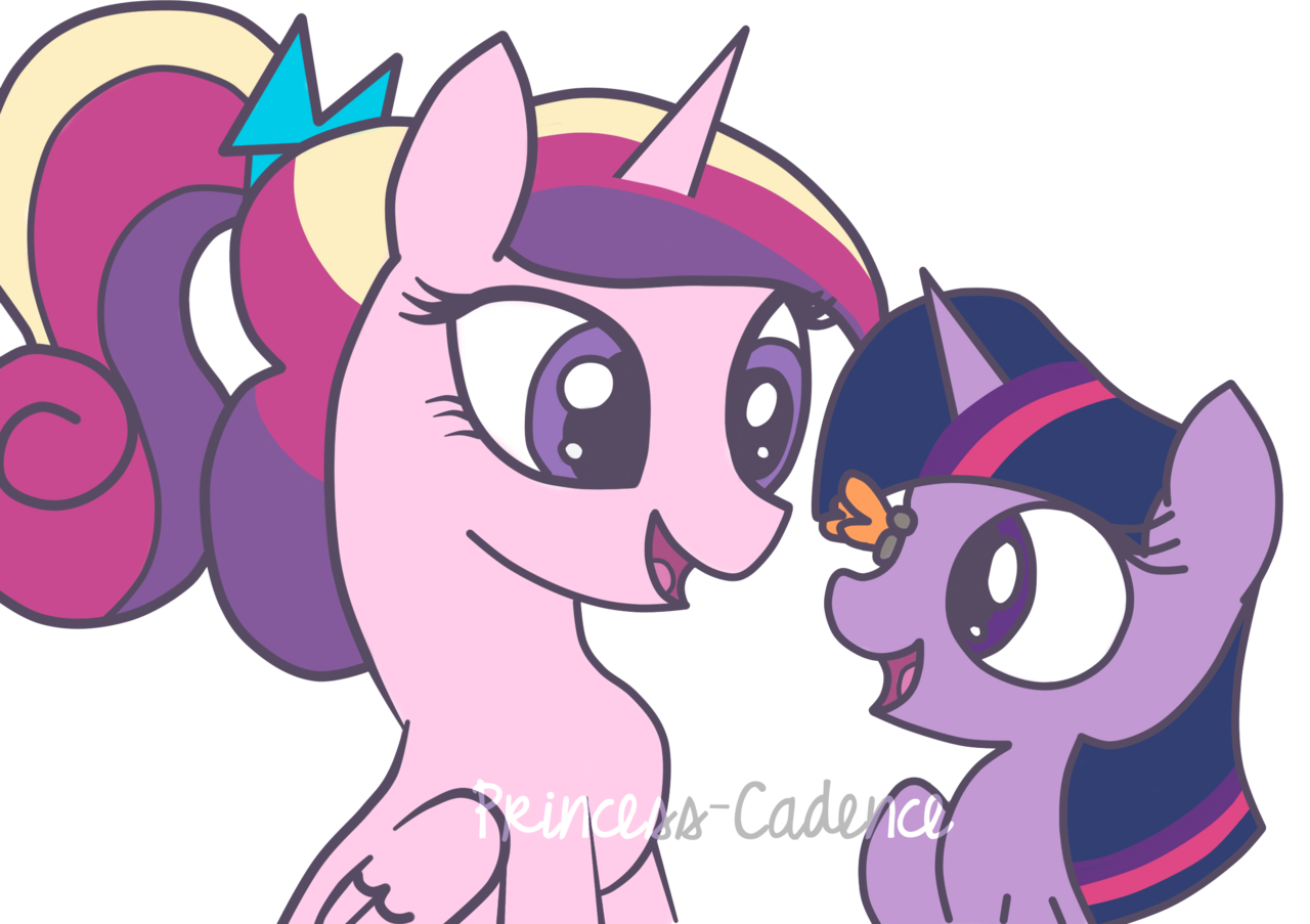#344387 - safe, artist:princess-cadence, princess cadance, twilight sparkle, alicorn, butterfly ...
