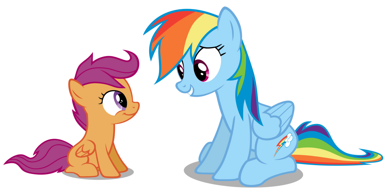 #344729 - safe, artist:mrlolcats17, rainbow dash, scootaloo, pegasus ...