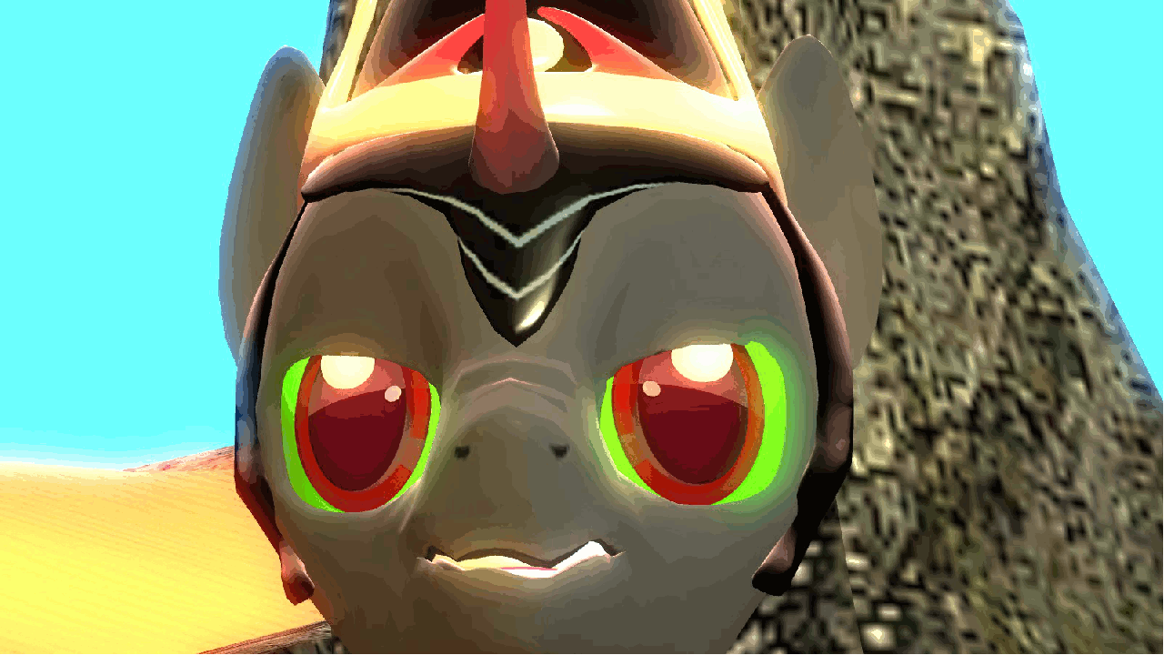 #361618 - safe, artist:php74, king sombra, g4, 3d, animated, desert ...