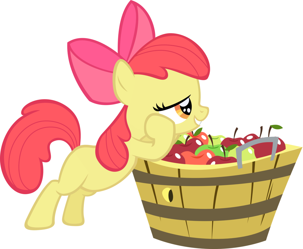 #370085 - safe, artist:jerick, apple bloom, apple, bedroom eyes ...