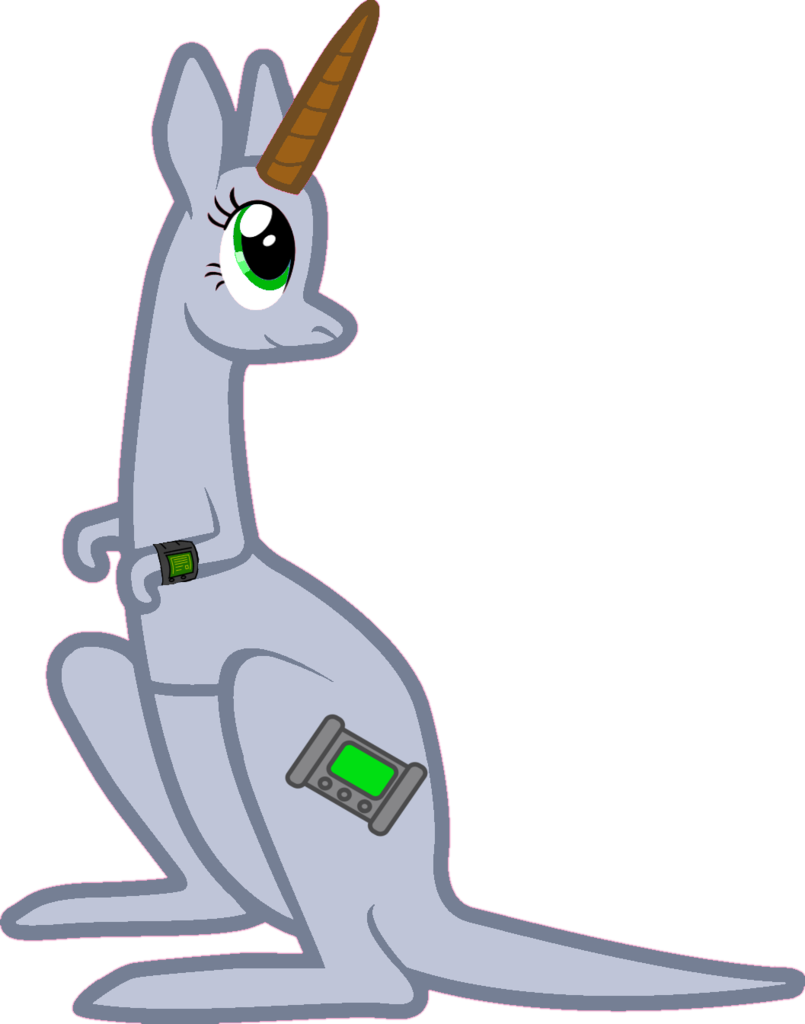 #371706 - safe, oc, oc only, oc:littlepip, kangaroo, kangaroonicorn ...