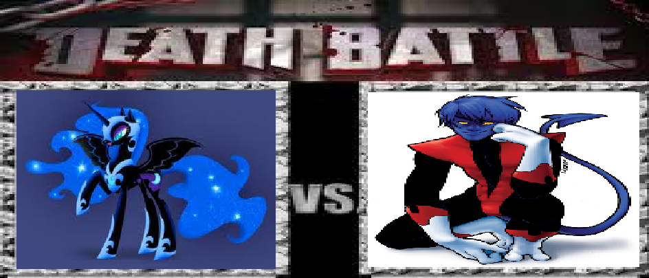 #374388 - safe, artist:cyndaquil123, nightmare moon, g4, death battle ...