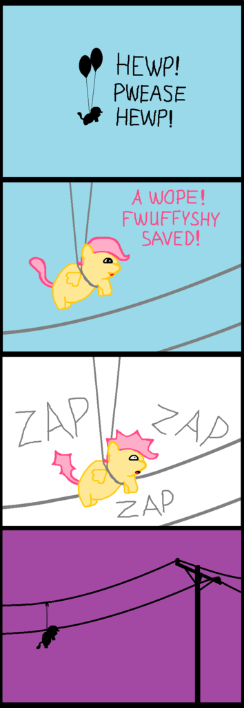 #376534 - grimdark, fluttershy, fluffy pony, accidental death, comic ...