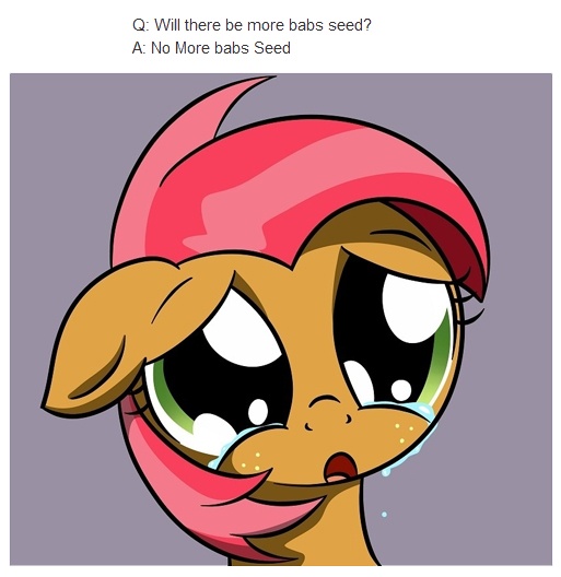 #379815 - safe, artist:firebrandkun, babs seed, crying, female, sad ...