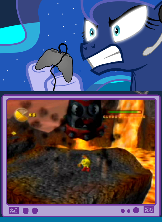 #379972 - safe, princess luna, gamer luna, blinky, exploitable meme ...