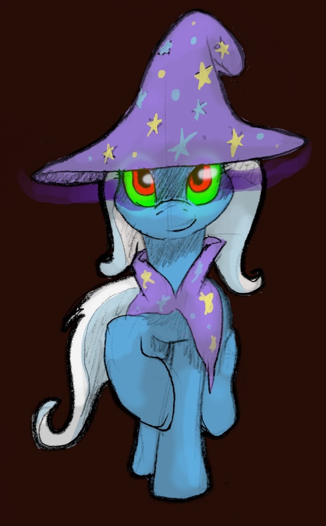 #381085 - safe, artist:phillipfga, trixie, pony, unicorn, dark magic ...