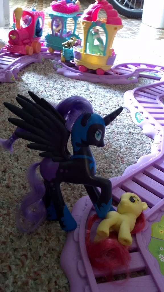 #386517 - safe, apple bloom, nightmare moon, g4, applebuse, brushable ...