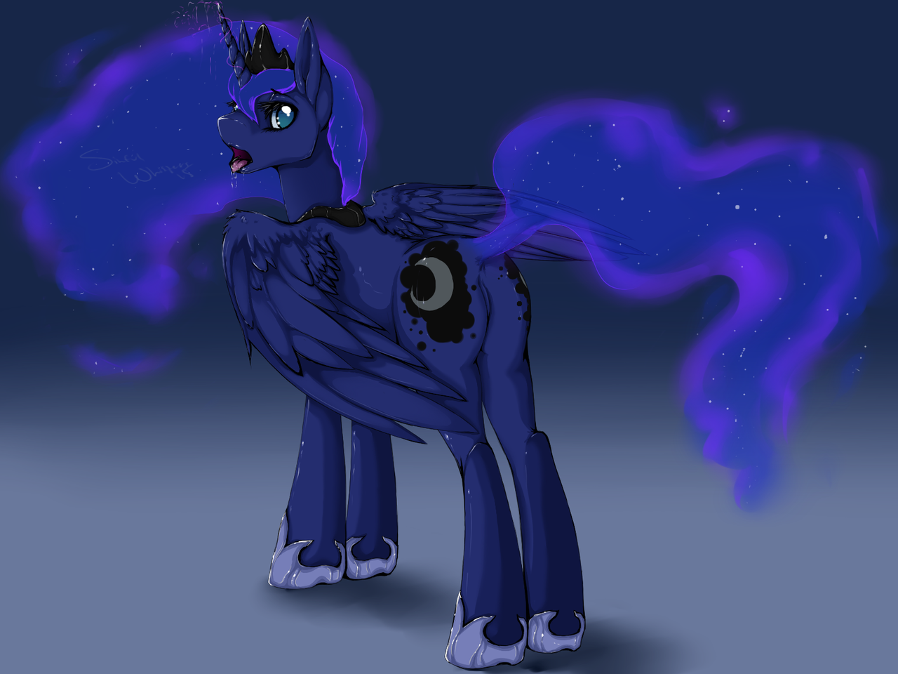 #365189 - suggestive, artist:sinfulwhispers15, princess luna, alicorn ...