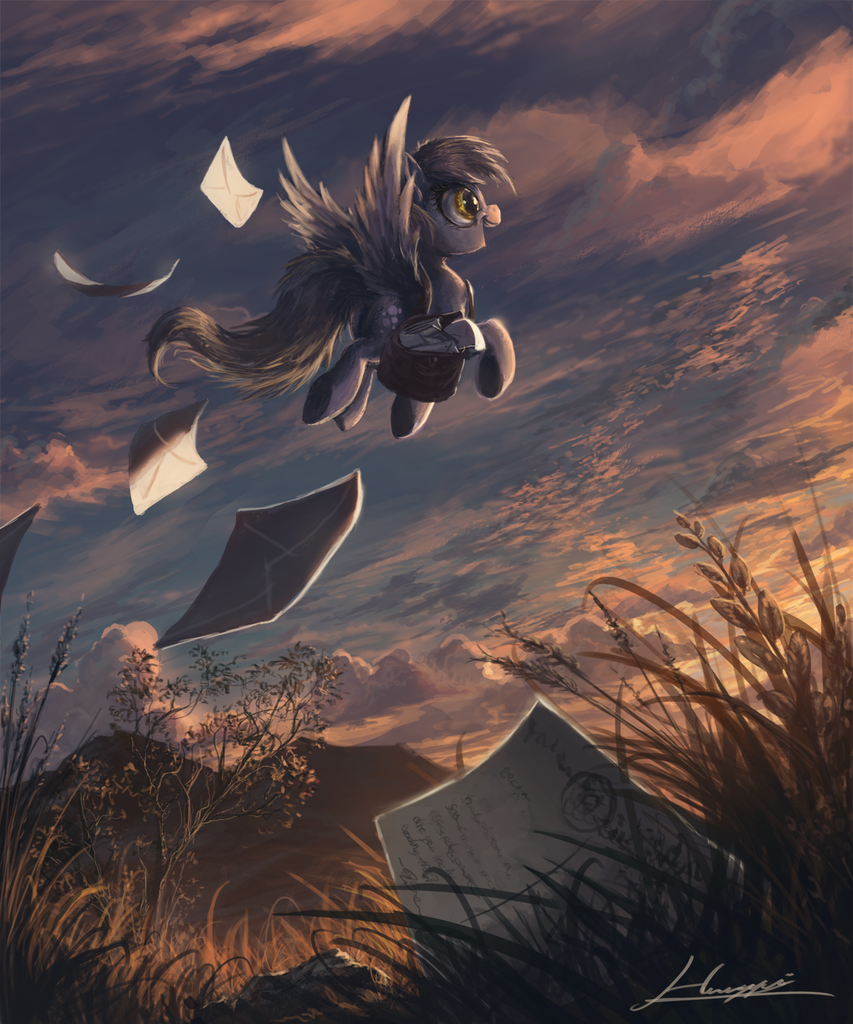 #366668 - safe, artist:huussii, derpy hooves, pegasus, pony, g4 ...