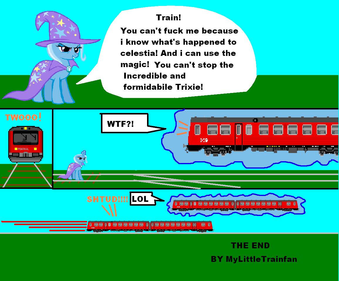 #398580 - safe, artist:my little trainfan, trixie, pony, unicorn, 1000 ...