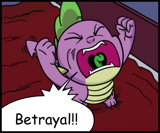 #403145 - safe, edit, spike, g4, betrayal, male, meme, solo, spoony ...