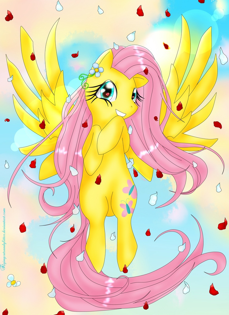 #405289 - safe, artist:monicherrie, fluttershy, female, solo - Derpibooru