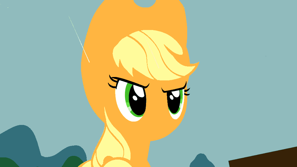 #406072 - safe, edit, edited screencap, screencap, applejack, look ...
