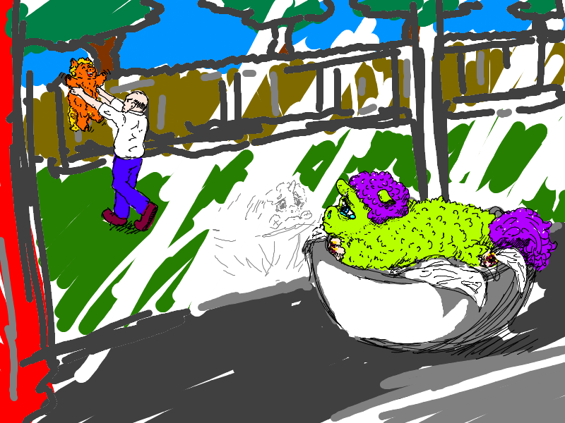 #406269 - safe, artist:harbinger, fluffy pony, human, amputee, fluffy ...