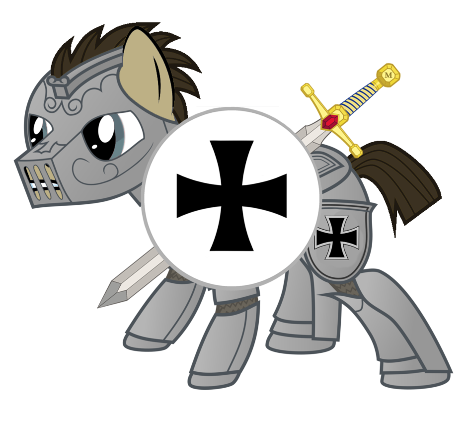 #407499 - safe, artist:php50, pony, armor, cross, maddyson, shield, sir ...